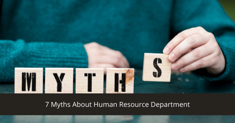7 Myths About Human Resource Department - Pocket HRMS