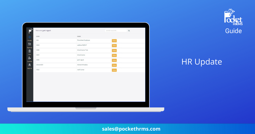 Attendance Regularization using Pocket HRMS Mobile App