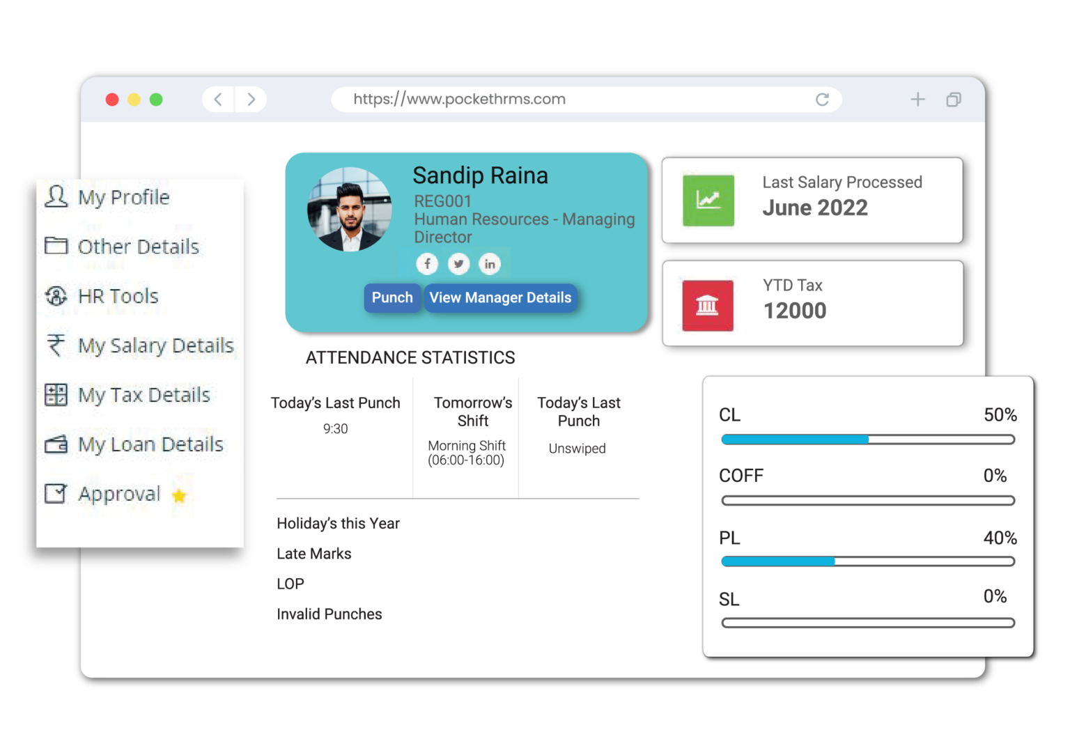 ESS Portal | Employee Self Service System | Pocket HRMS