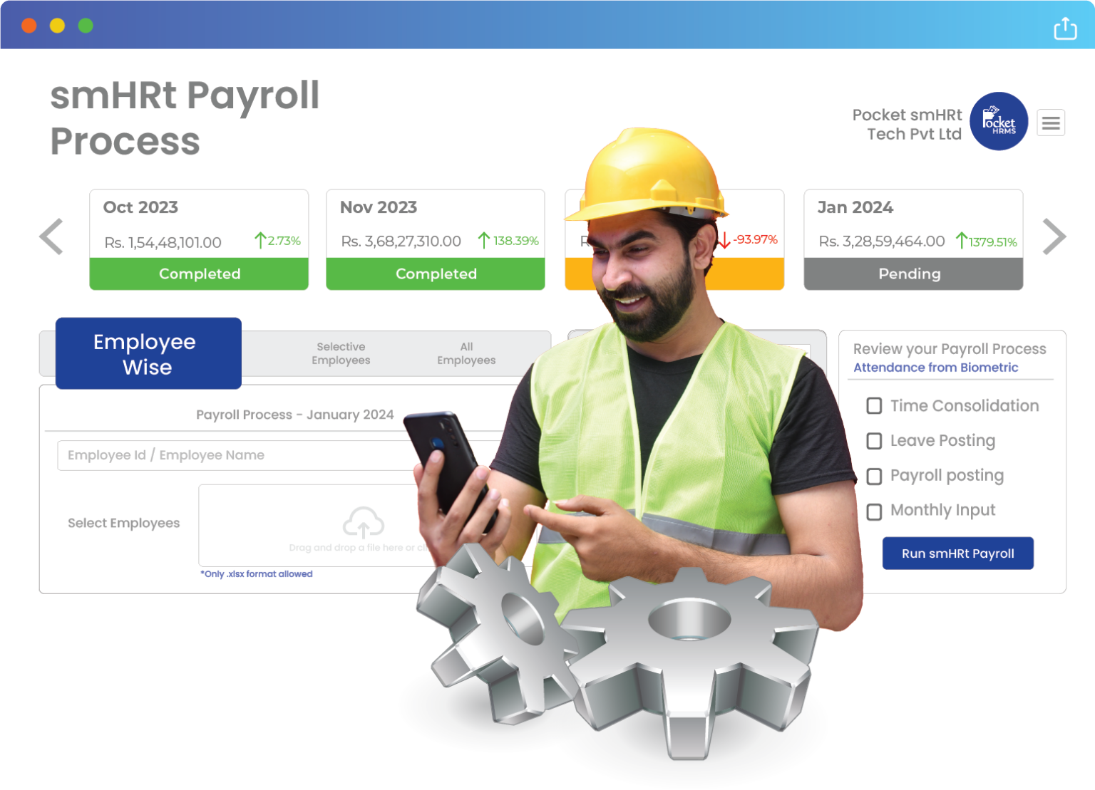 Manufacturing Payroll Software in India - Pocket HRMS